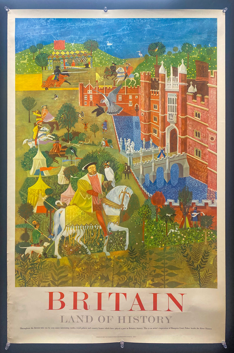 1965 Britain Land of History King Henry VIII Poster Vintage Original ...