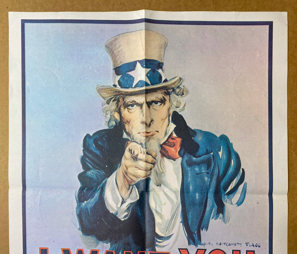 1975 I Want You For US Army Uncle Sam Poster Flagg Vietnam War Era ...