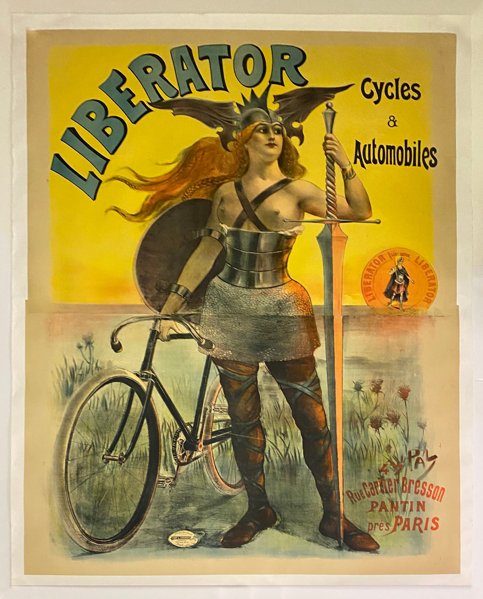 c.1899 Liberator Cycles & Motocycles Poster by PAL Jean de Paleologue – Golden Age Posters