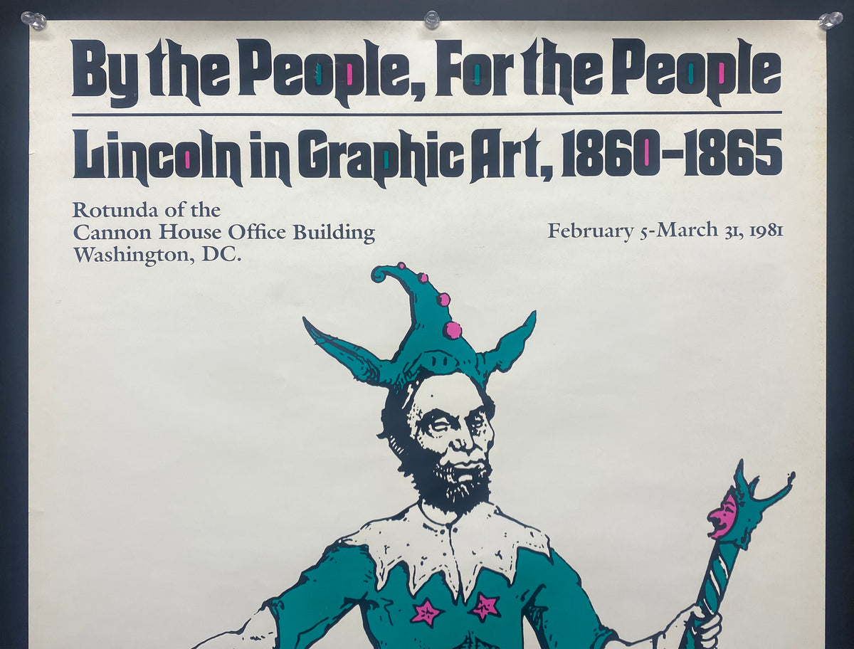 1981 Abraham Lincoln Graphic Art 1860-1865 Exhibit Poster Washington ...