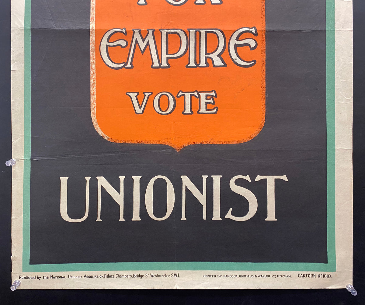 1924 For Empire Vote Unionist British Political Poster Conservative ...