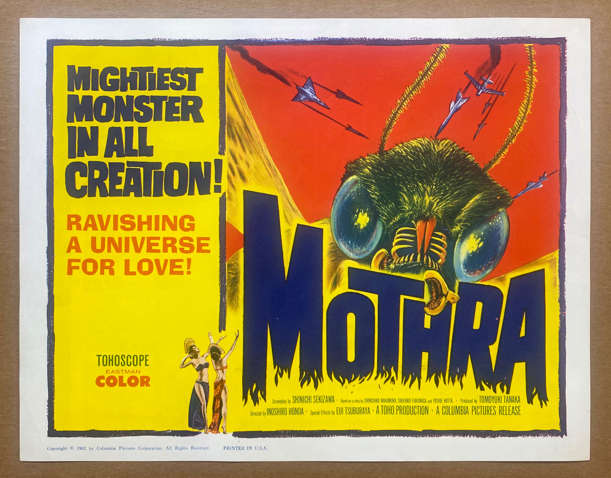 1962 Mothra Title Lobby Card Group To td Japanese Kaiju Monster Sci-Fi ...