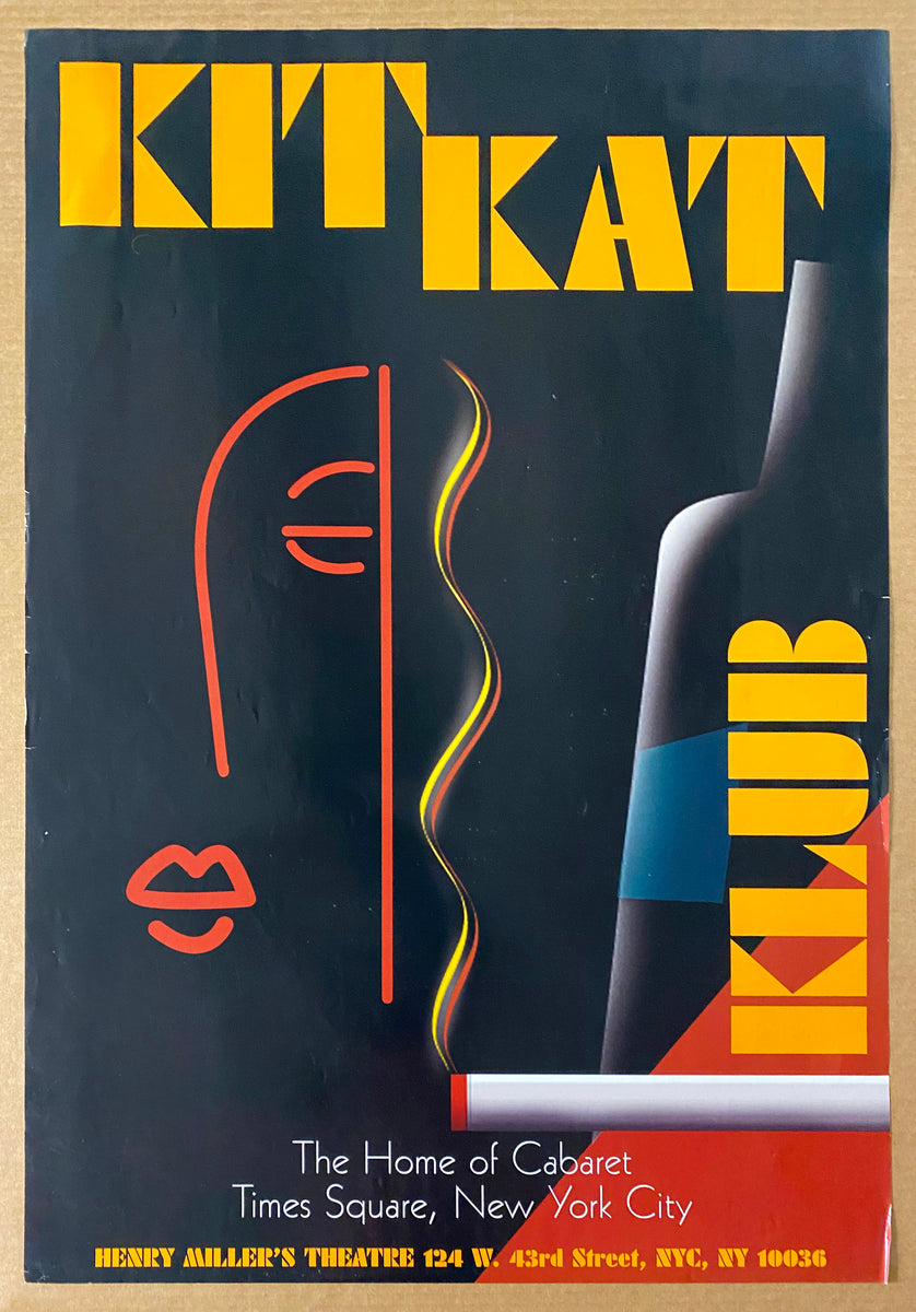 1998 Cabaret! Kit Kat Klub Poster Henry Miller’s Theatre Broadway NYC ...