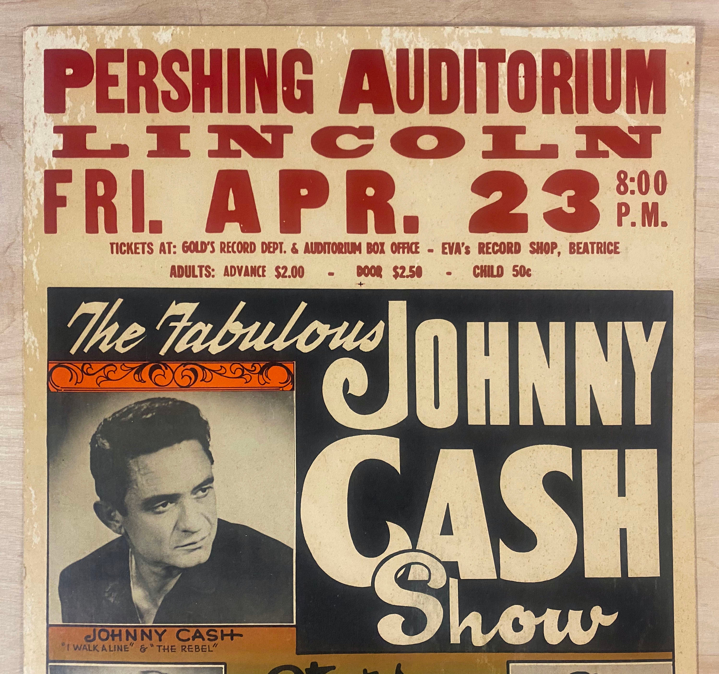 Johnny Cash Concert Poster