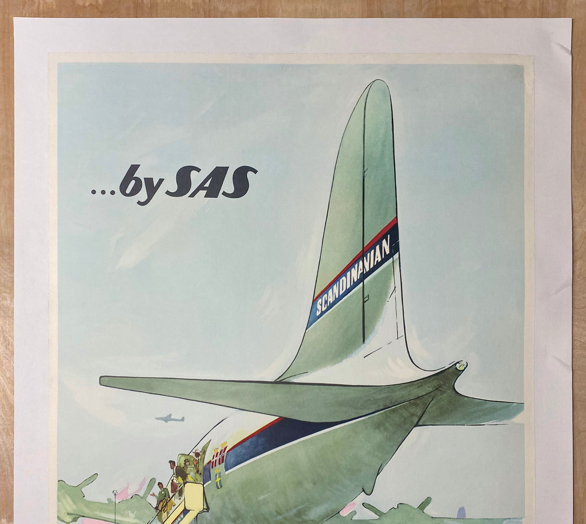 c.1955 …by SAS Scandinavian Airlines System Poster Otto Nielson Travel ...