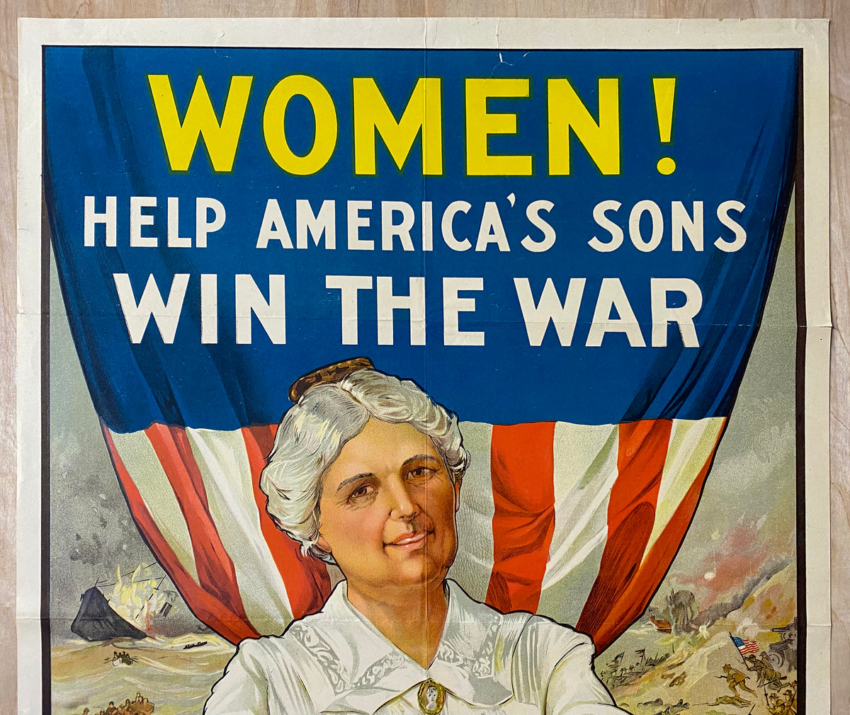 1917 Women! Help America’s Sons Win The War Poster R.H. Porteous WWI ...