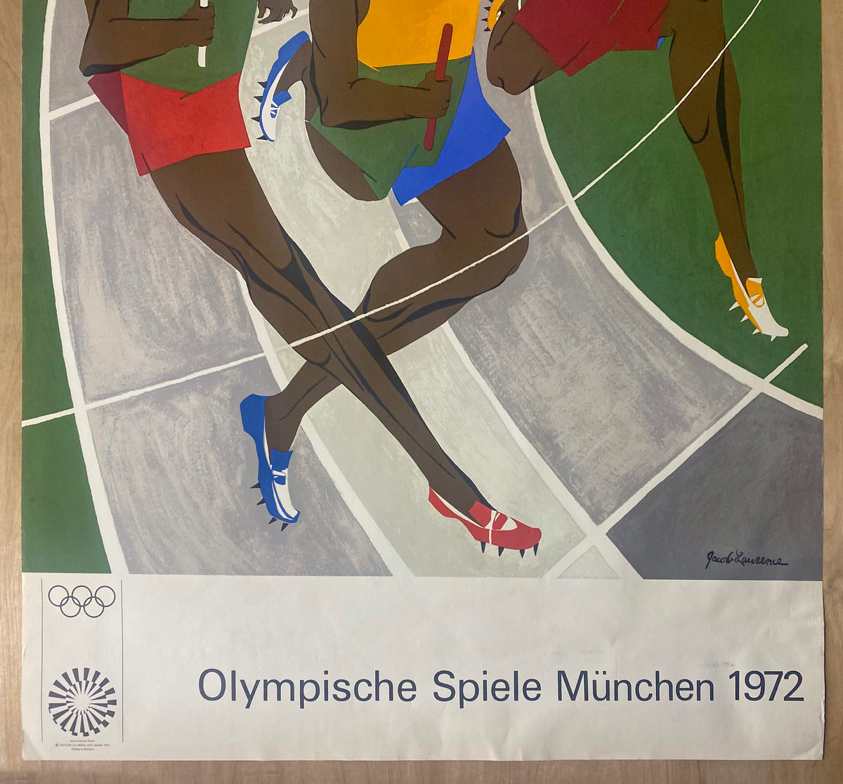 1972 Olympische Spiele München Lawrence Jacob Munich Olympics Poster ...
