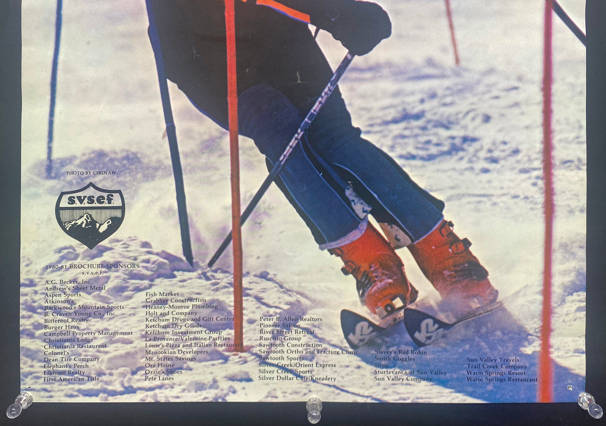 1980-81 Sun Valley Ski Education Foundation Ski Team Poster Skiing ...