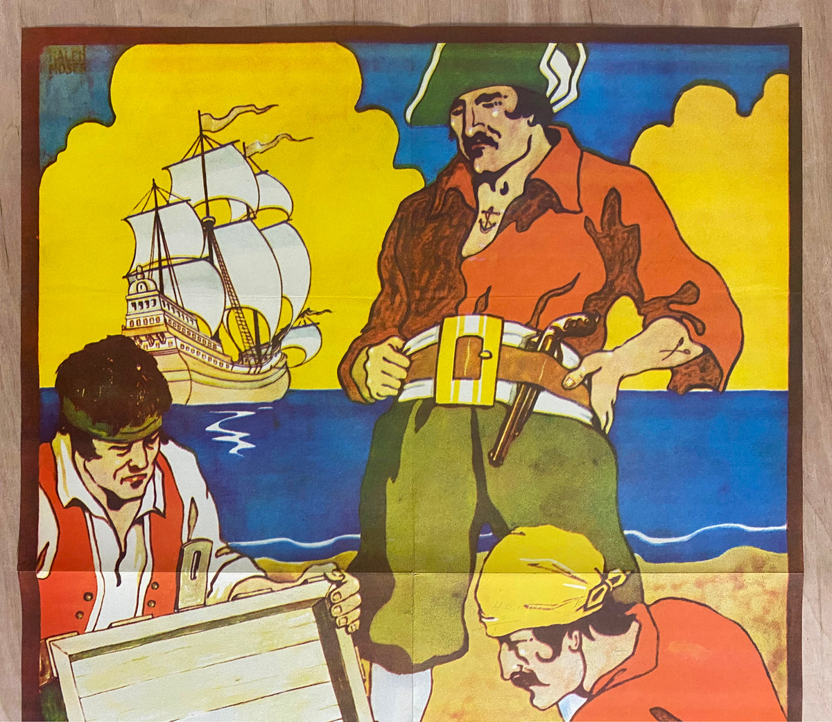 c.1927 Accidents Are Pirates That Rob Your Happiness Pay Safety Poster ...