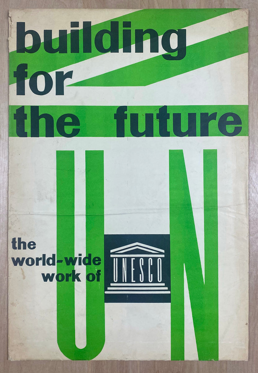 1958 Building For The Future The Worldwide Work of UNESCO 8 Poster Set ...