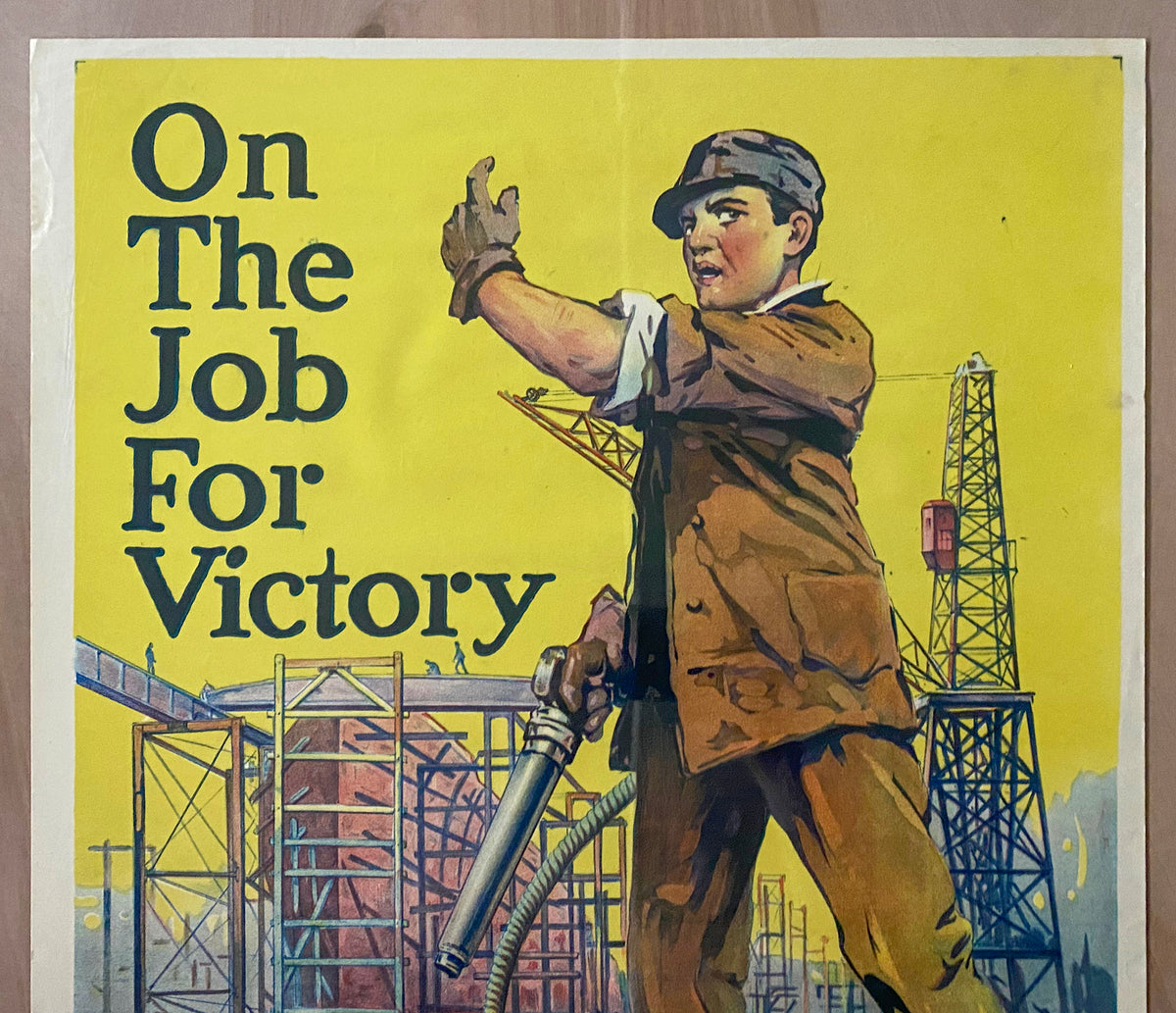 1917 On The Job For Victory Emergency Fleet Corporation Poster WWI ...