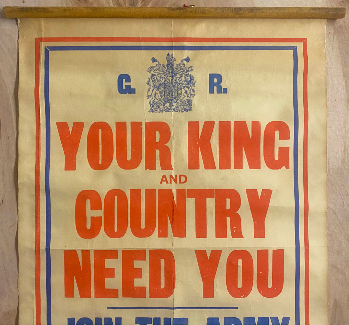 1914 Your King And Country Need You Join The Army Poster British WWI ...