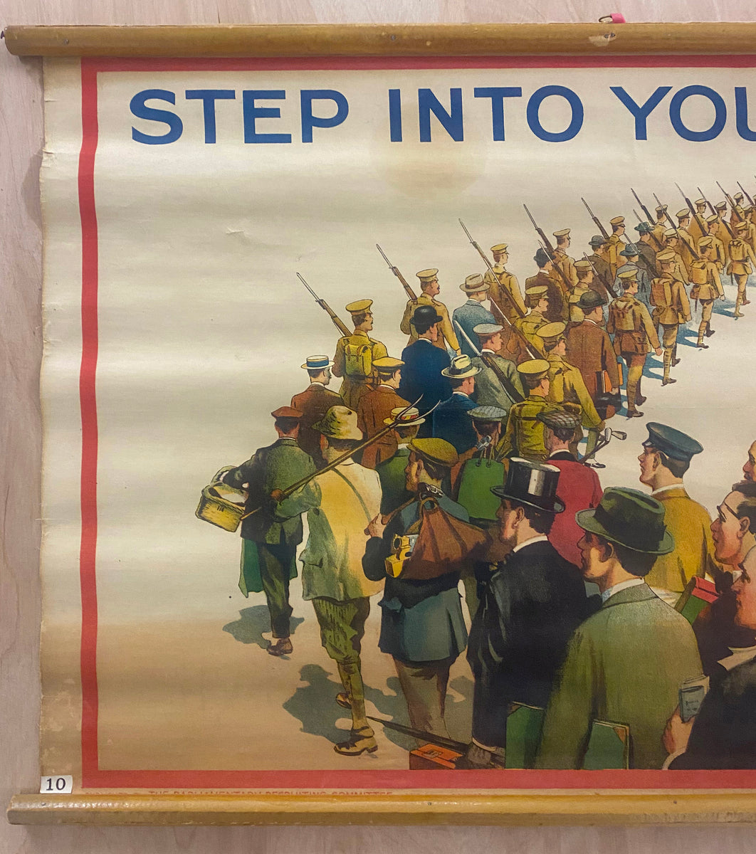 1915 Step Into Your Place British Army Recruiting Poster WWI Original ...