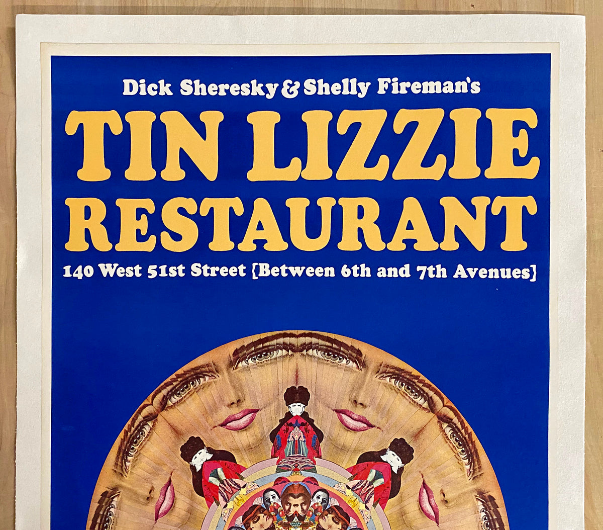 1967 Tin Lizzie Restaurant Poster Designed By Peter Max Pop Art NYC ...