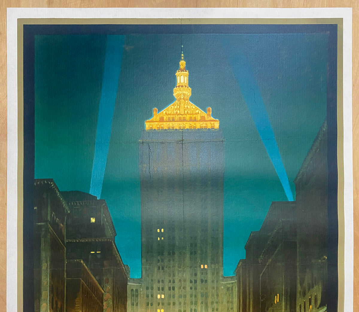 1930 New York Central Building Poster by Chelsey Bonestell Original ...