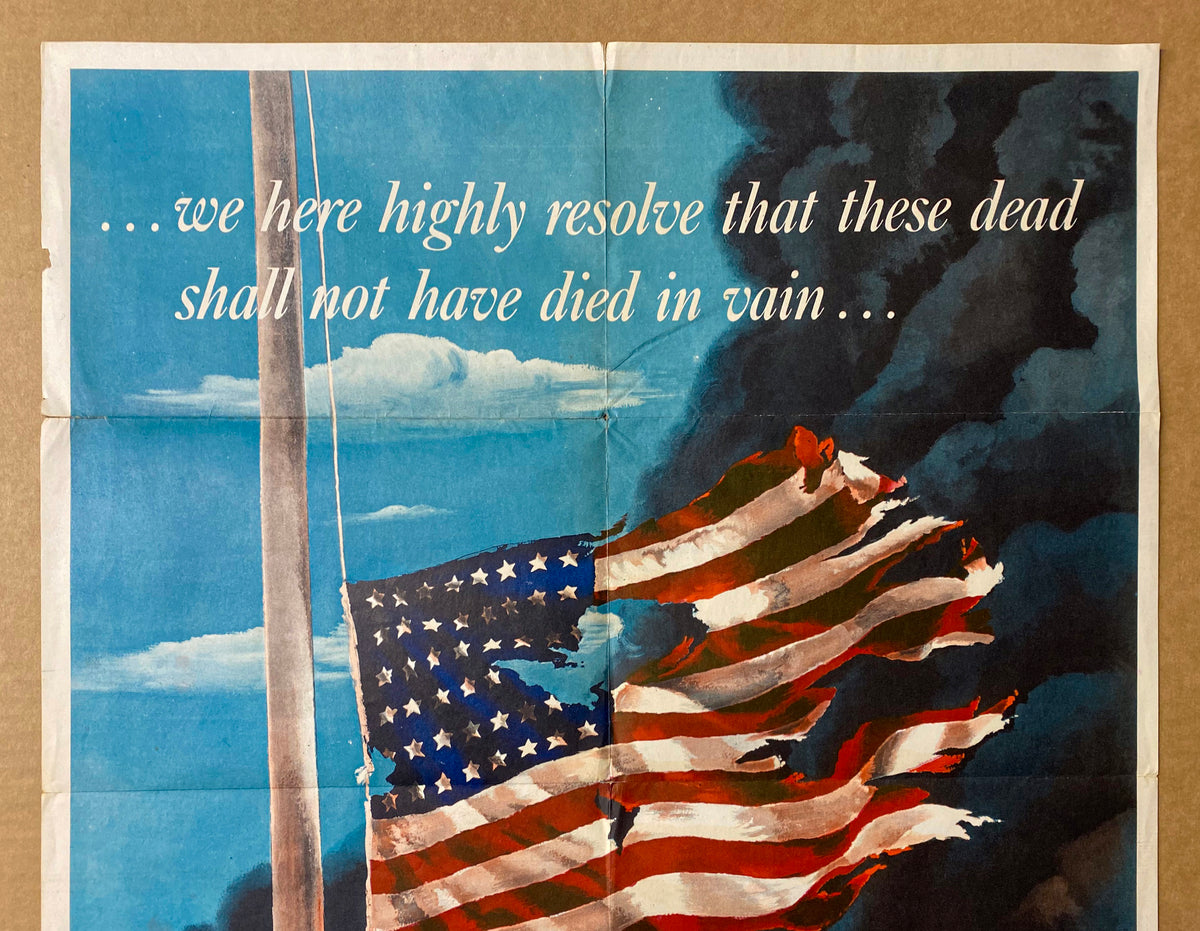 1942 Remember December 7th WWII Poster by Allen Saalburg Original ...