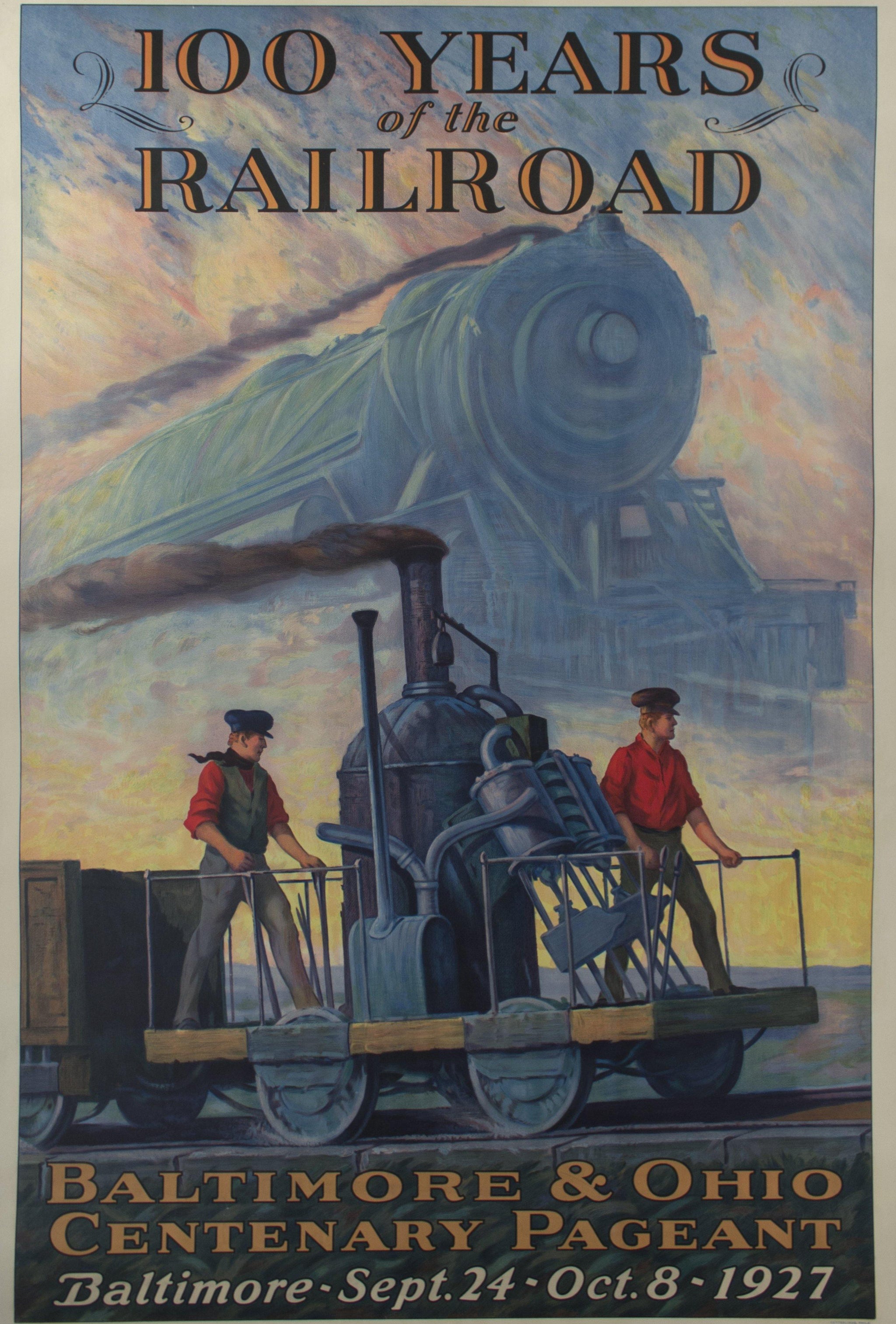 1927 100 Years of the Railroad Poster – Golden Age Posters