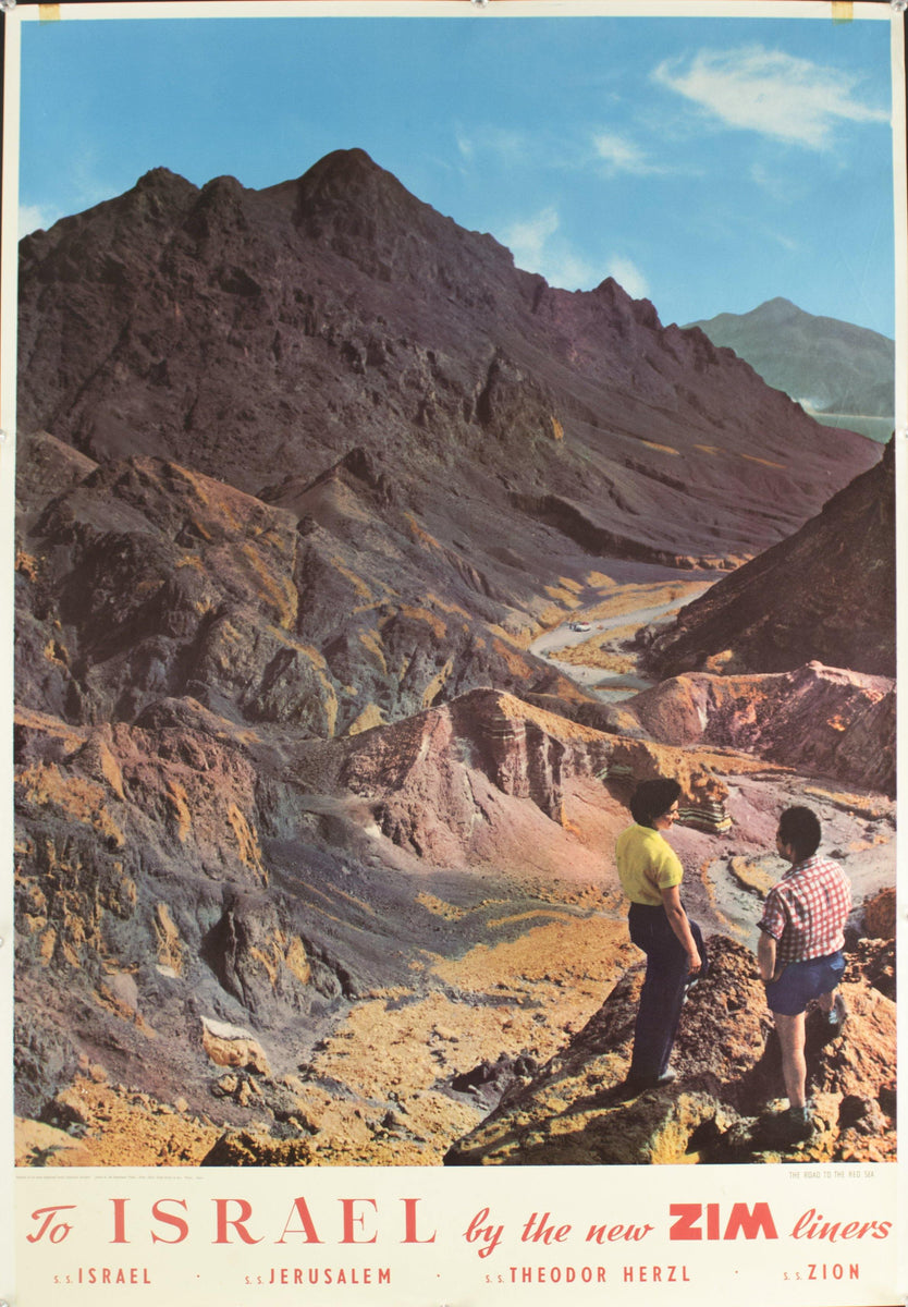 c. 1958 To Israel by the new ZIM liners | S.S. Israel S.S. Jerusalem ...