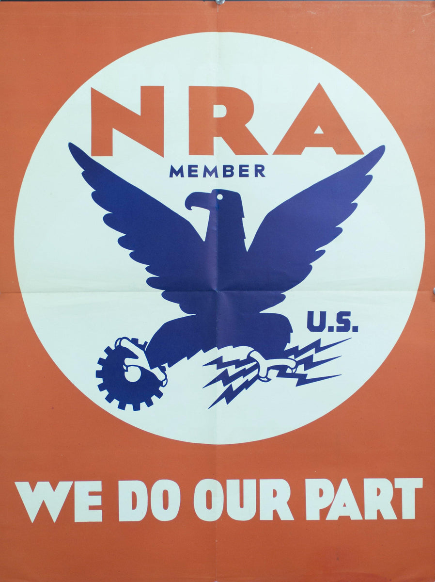 1934 NRA Member | U.S. | We Do Our Part Poster – Golden Age Posters