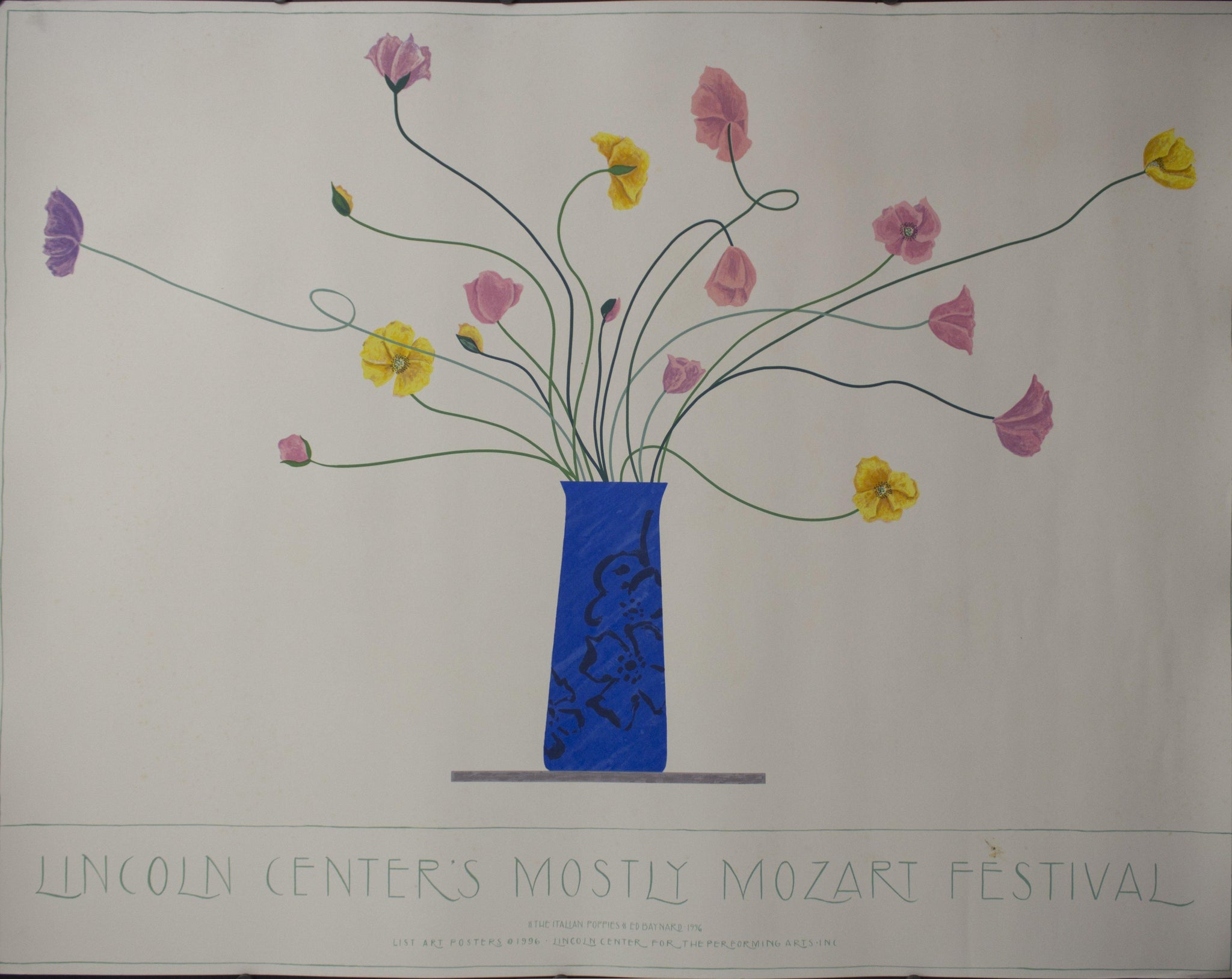 1996 Lincoln Center's Mostly Mozart Festival Poster by Ed Baynard ...