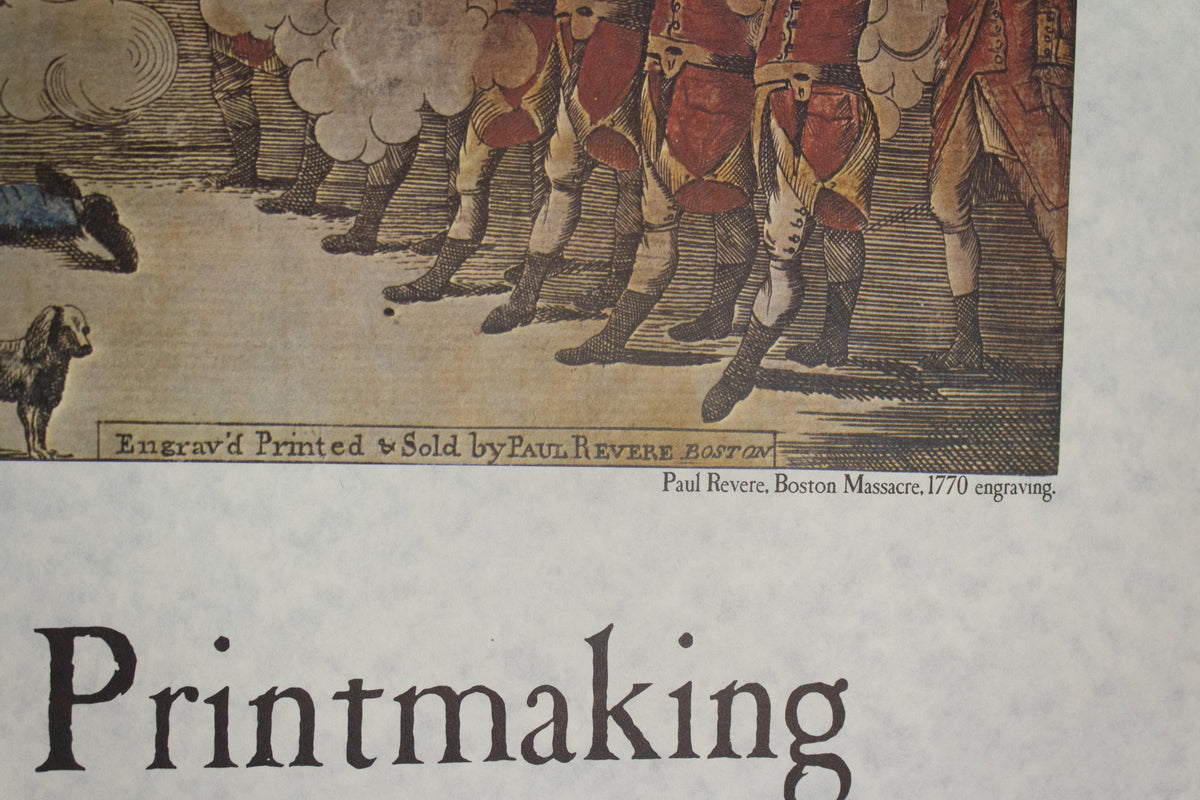 1969 American Printmaking - The First 150 Years Boston Massacre Poster ...