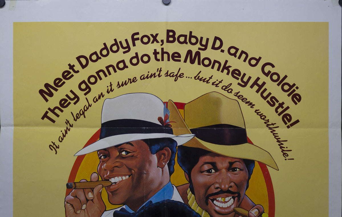 1976 Monkey Hustle Blaxploitation Original One Sheet Movie Poster ...