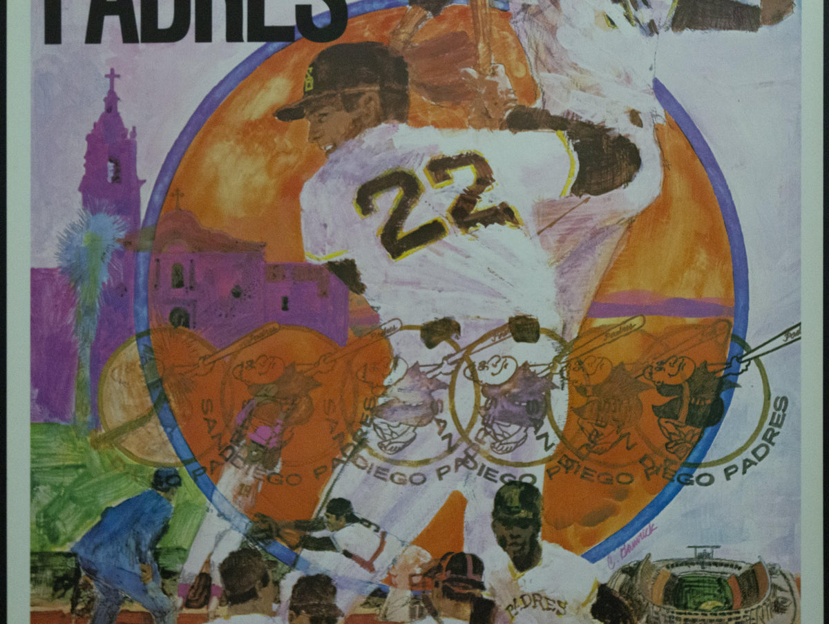 1971 San Diego Padres Poster Major League Baseball MLB Chuck Hamrick ...