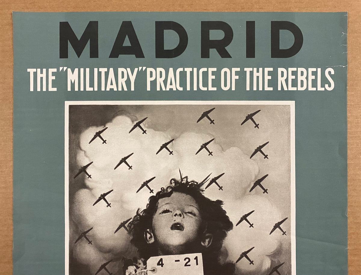 1937 Madrid Military Practice of the Rebels Poster Spanish Civil War ...