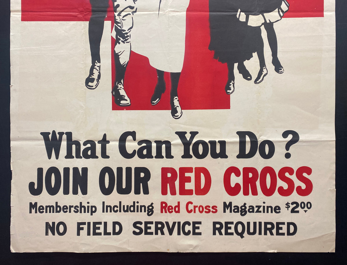 c.1918 What Can You Do? Join Our Red Cross Poster Nursing WWI Original ...