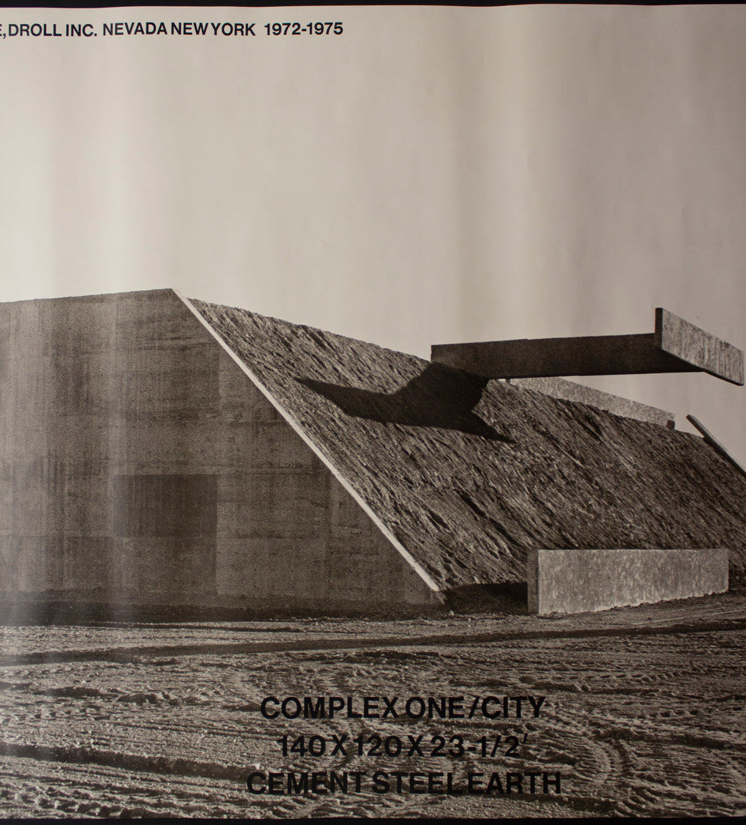 1975 Complex One City Poster Earth Art Sculpture Artist Michael Heizer ...