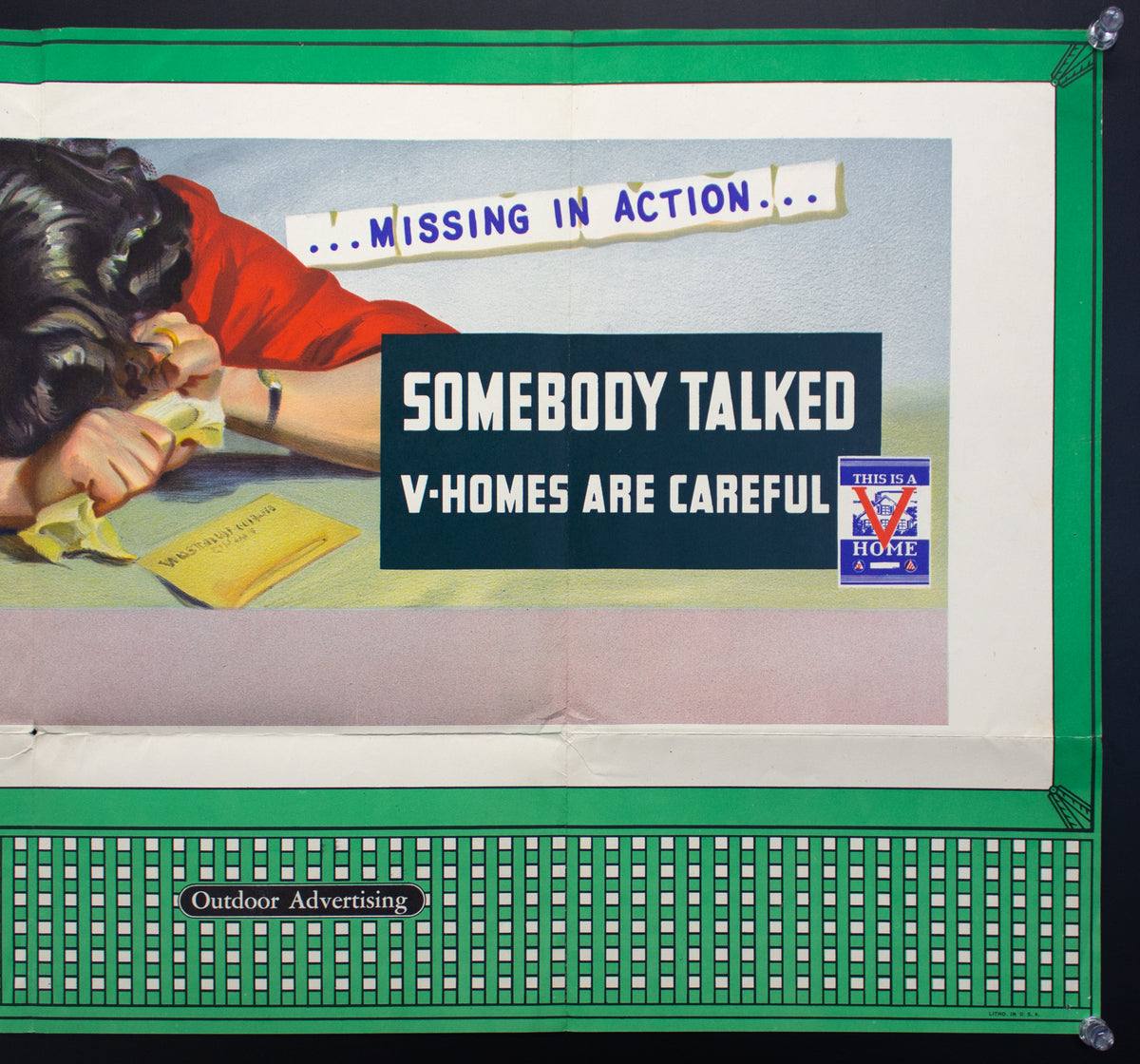 WWII Missing In Action Someone Talked V-Homes Careful Poster Hayden ...