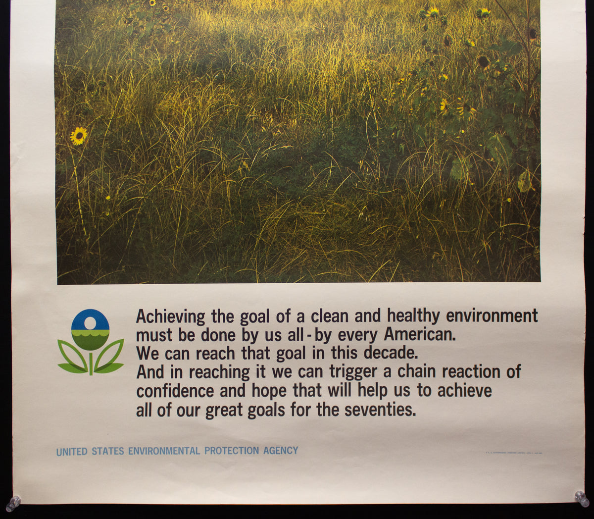 1972 Environmental Protection Agency EPA Poster Clean Healthy Environm ...