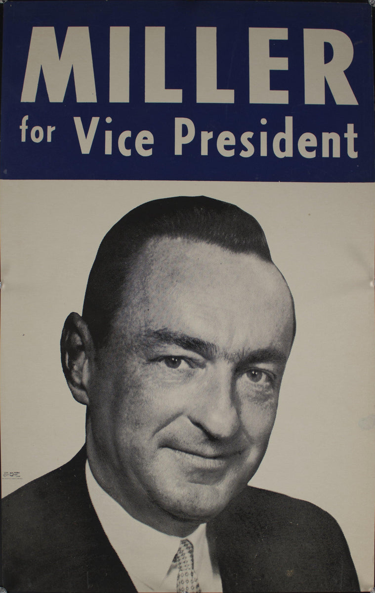 1968 Miller for Vice President Poster – Golden Age Posters