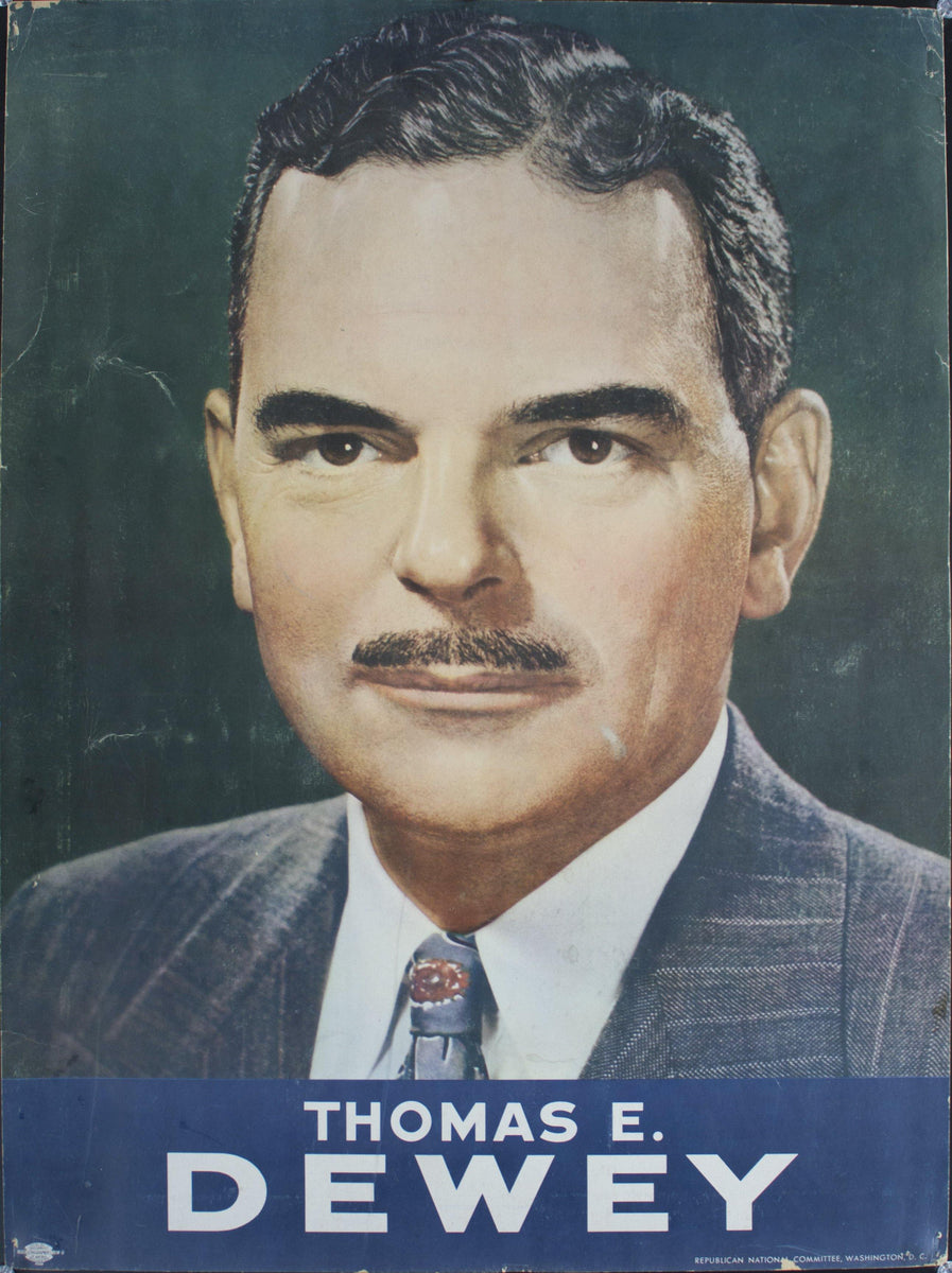 1948 Thomas E. Dewey Political Poster – Golden Age Posters