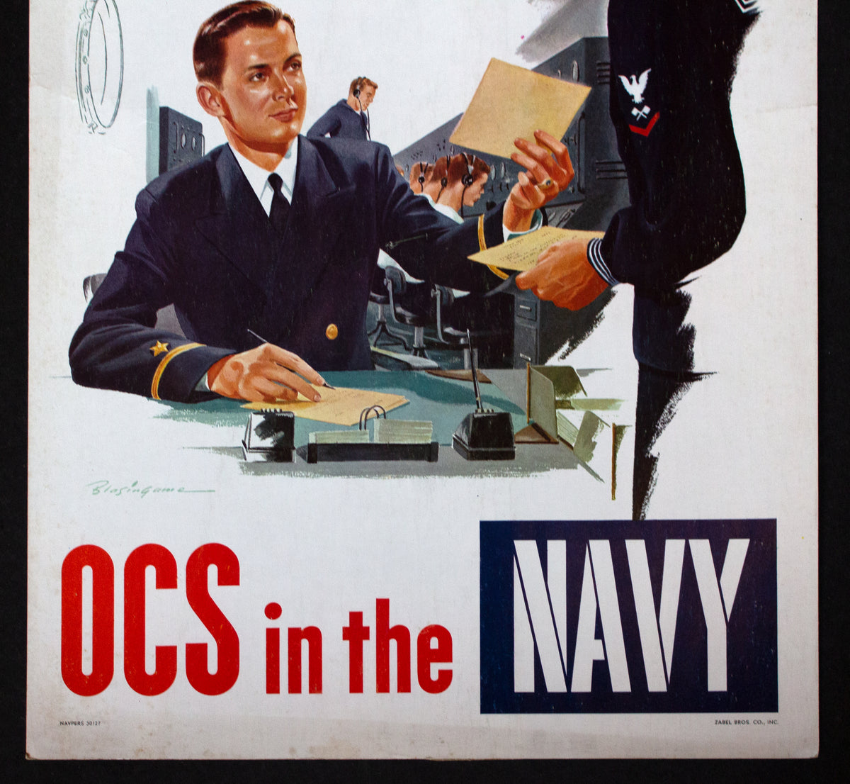 c.1950s Executive Future OCS in the Navy Recruiting William Blasingame ...