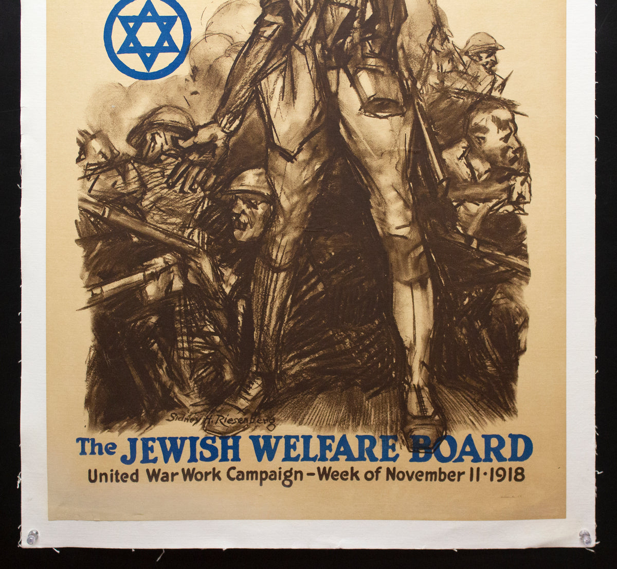 1918 Civilians Jewish Welfare Board Poster by Sidney Reisenberg WWI ...