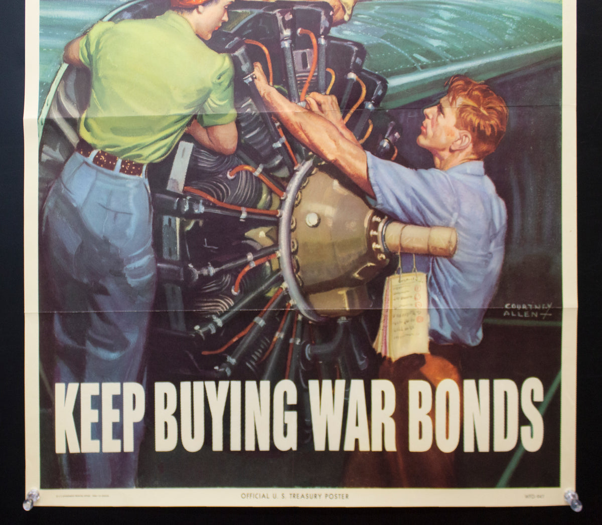 1944 The Sky’s The Limit Keep Buying War Bonds WWII Poster US Treasury ...
