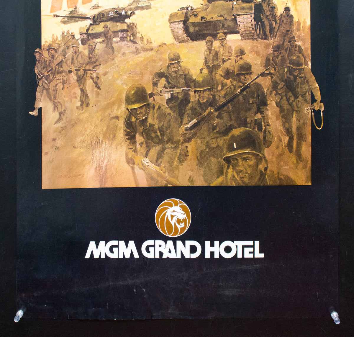 1973 MGM Grand Hotel Casino Las Vegas Opening Poster The Dirty Dozen ...