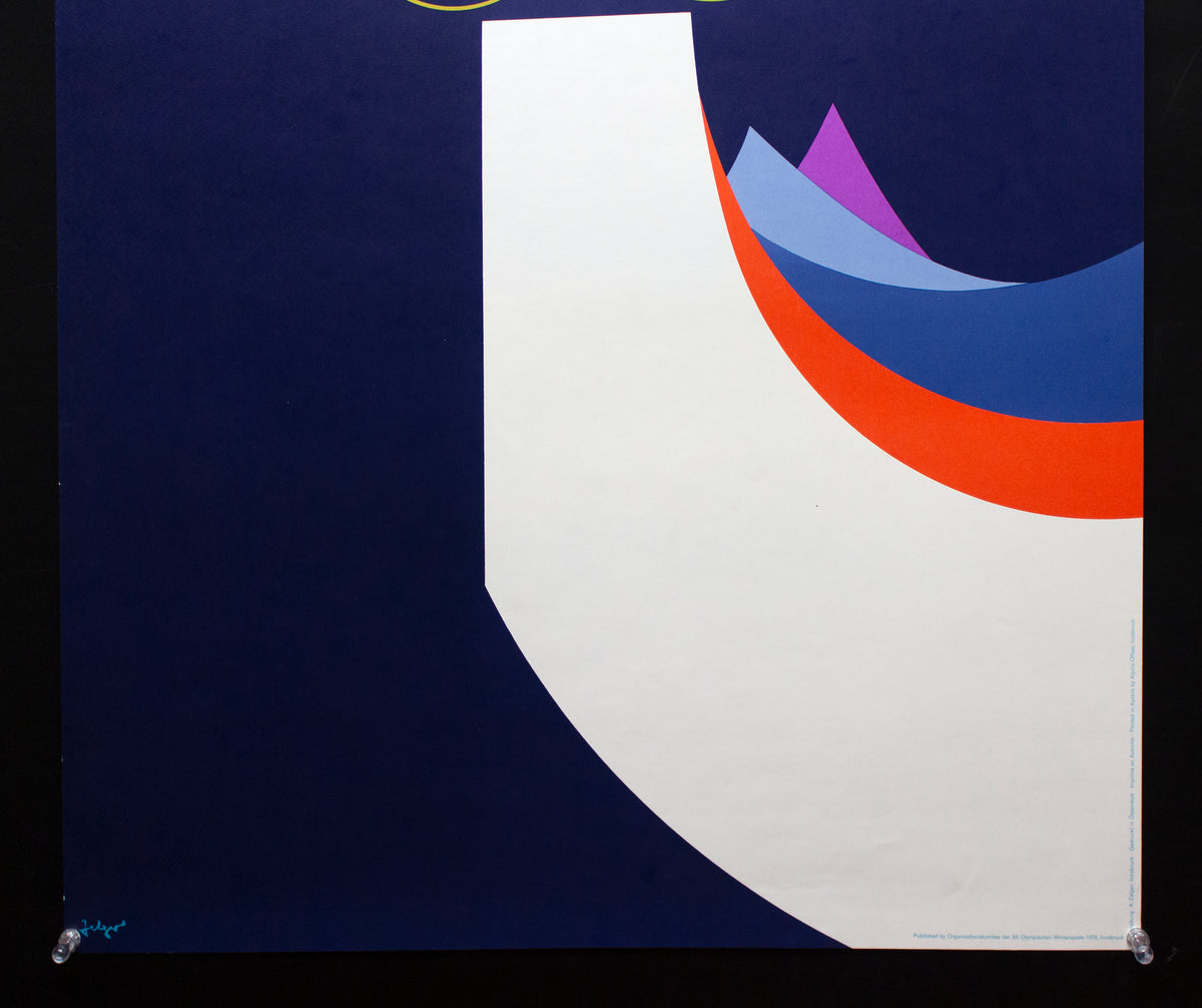 1976 Vintage Original Winter Olympics Poster by Arthur Zelger – Golden ...