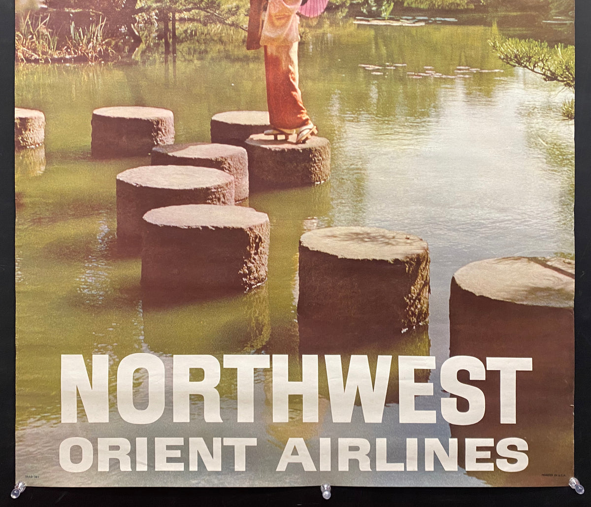 c.1960s Northwest Orient Airlines Japan Travel Poster Vintage Original ...