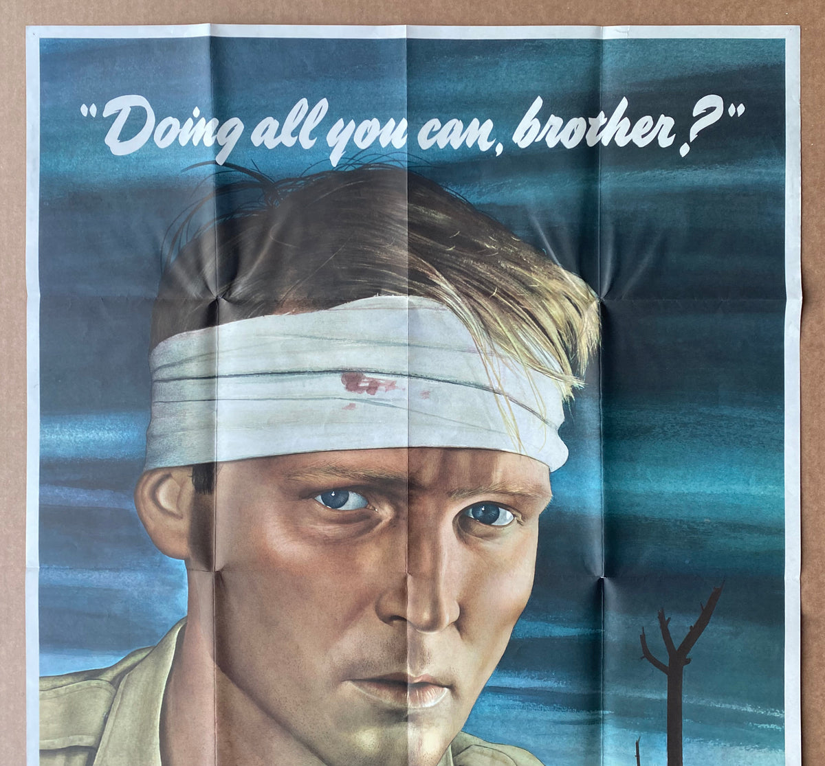 1943 Doing All You Can Brother? Buy War Bonds Poster Robert Sloan WWII ...