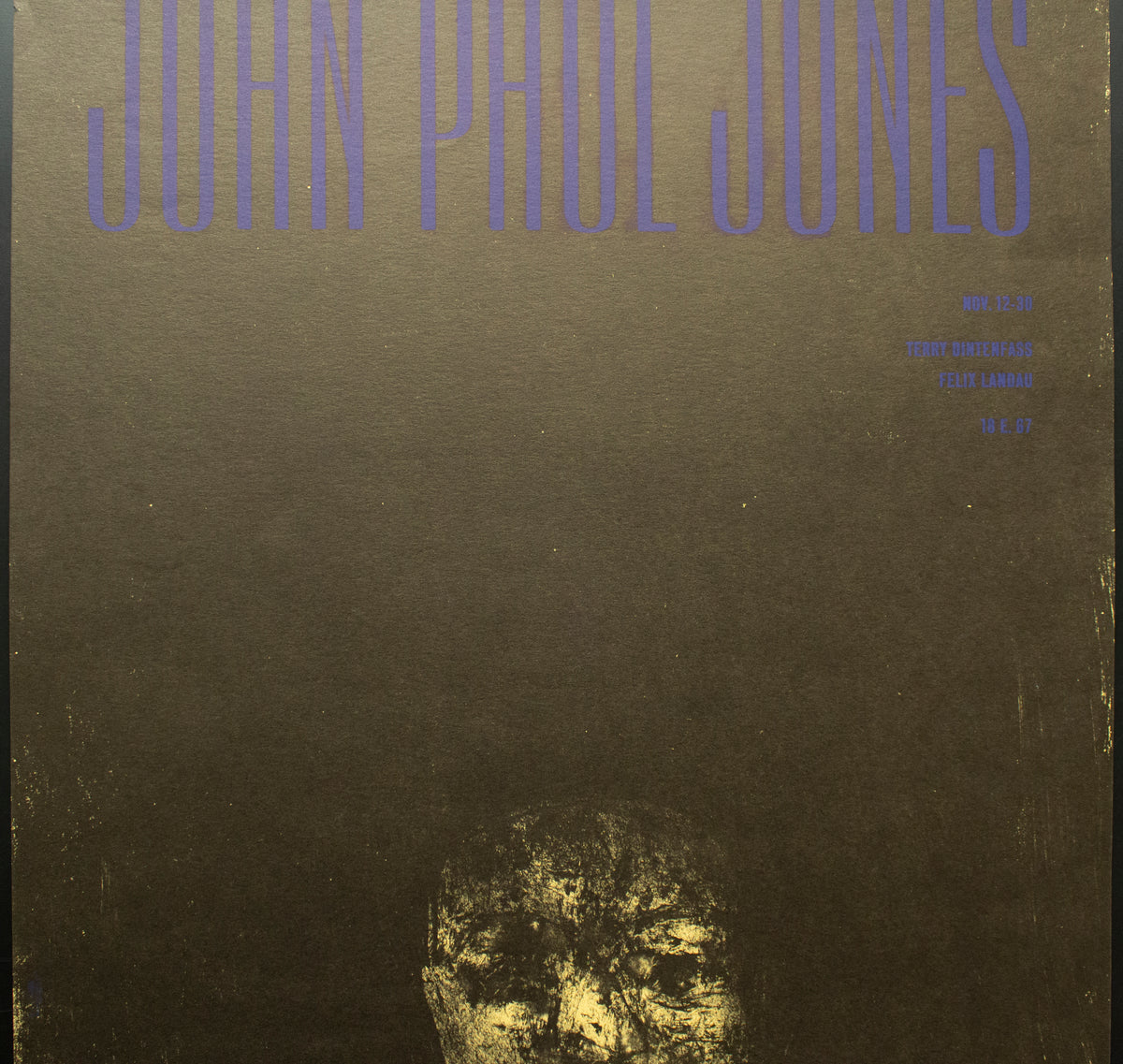 1963 John Paul Jones Painter Printmaker Exhibit Poster Dintenfass NYC ...