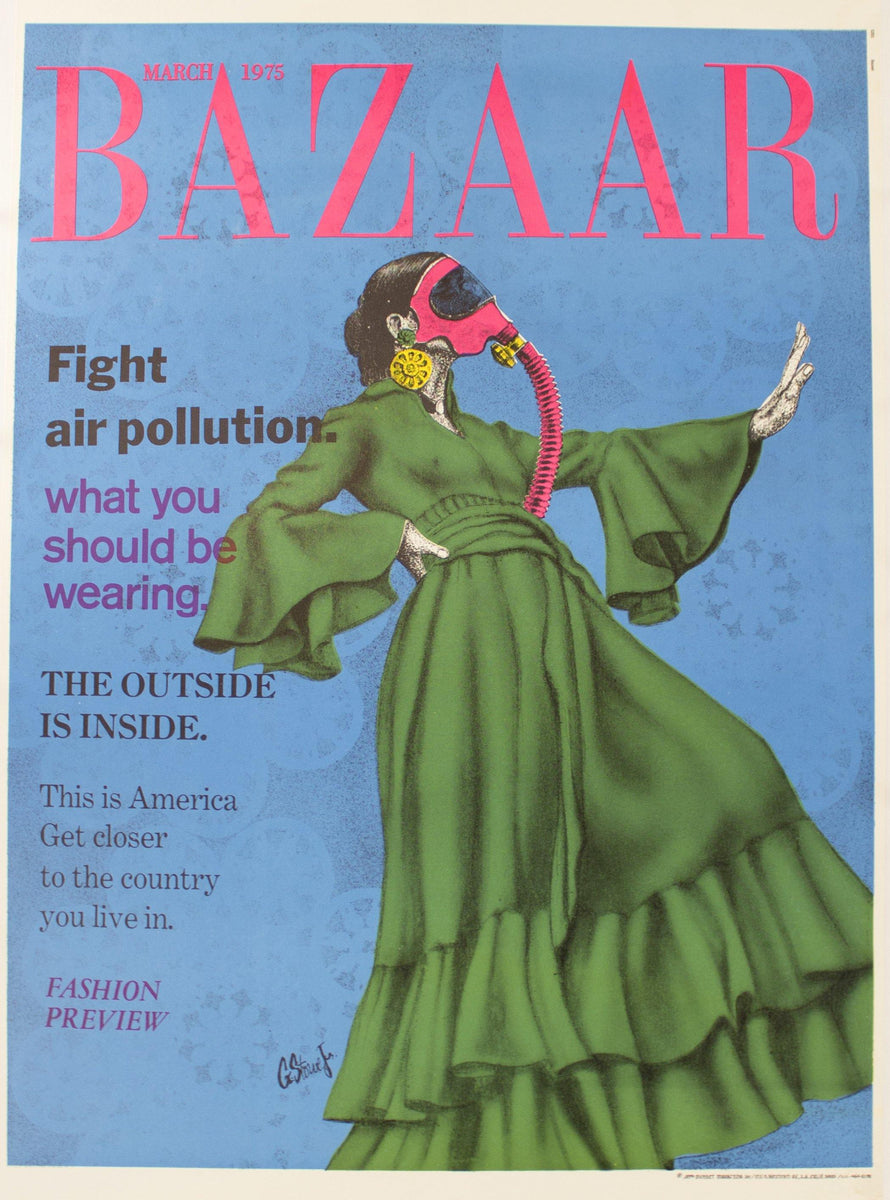 March 1975 Bazaar Fashion Preview Poster – Golden Age Posters