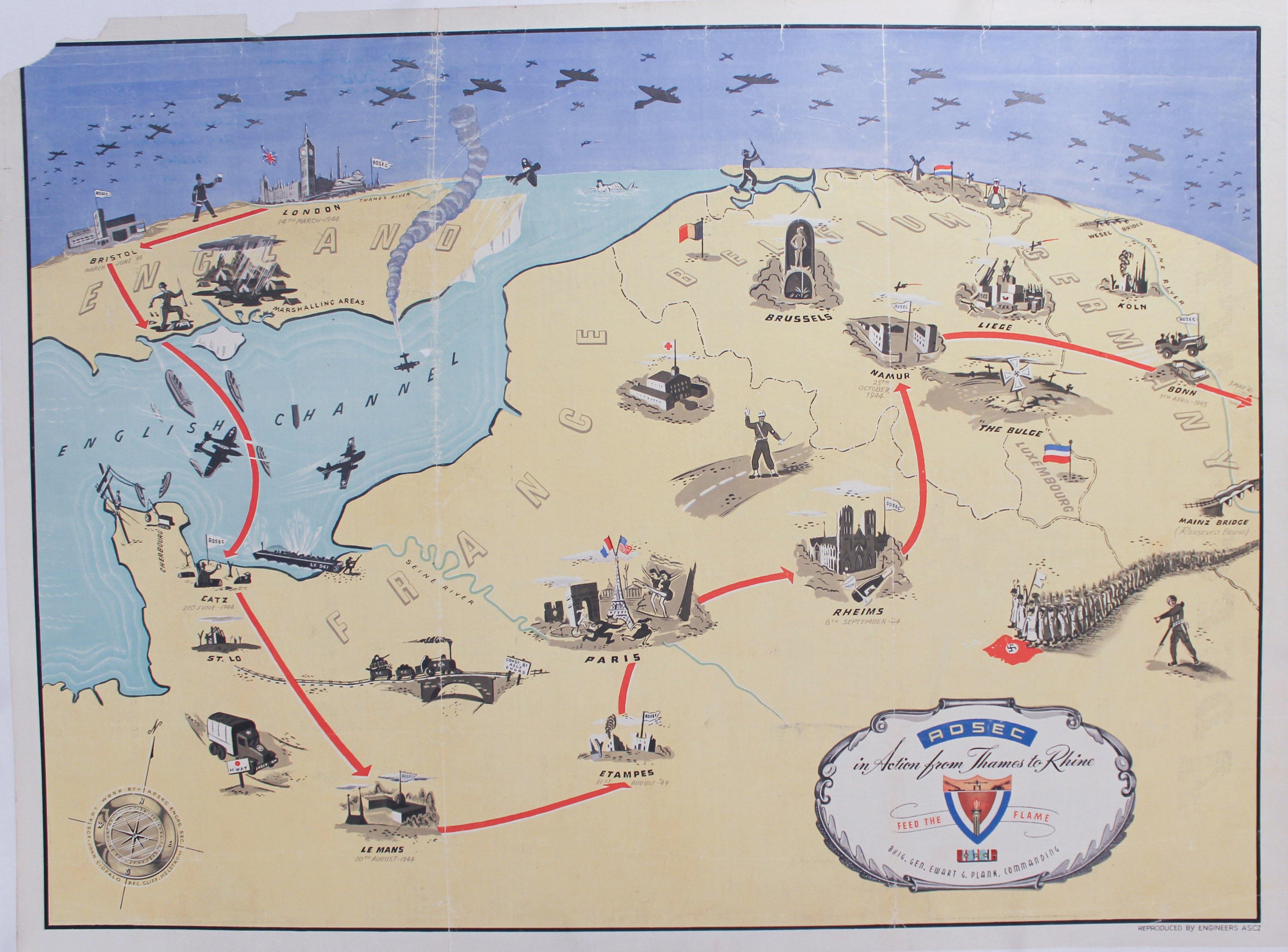 Battle Of The Thames Map
